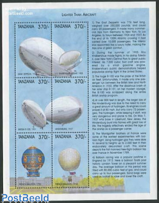 Timbre 1999, Tanzanie Aviation history 6v m/s, 1999 - Philatélie ...